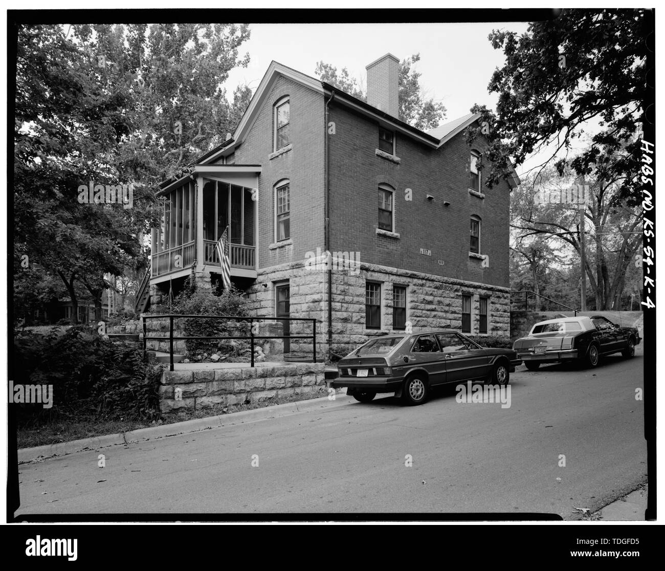 NORTHEAST and SOUTHEAST ELEVATIONS, SHOWING STREET, LOOKING SOUTHWEST ...
