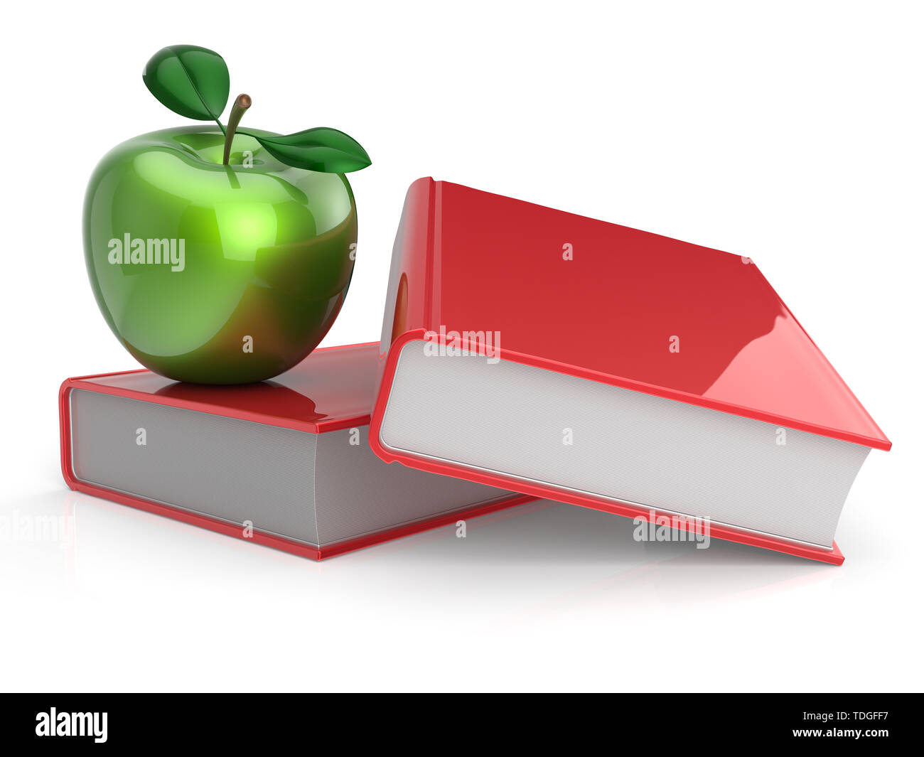Books apple red green textbook education studying reading learning ...
