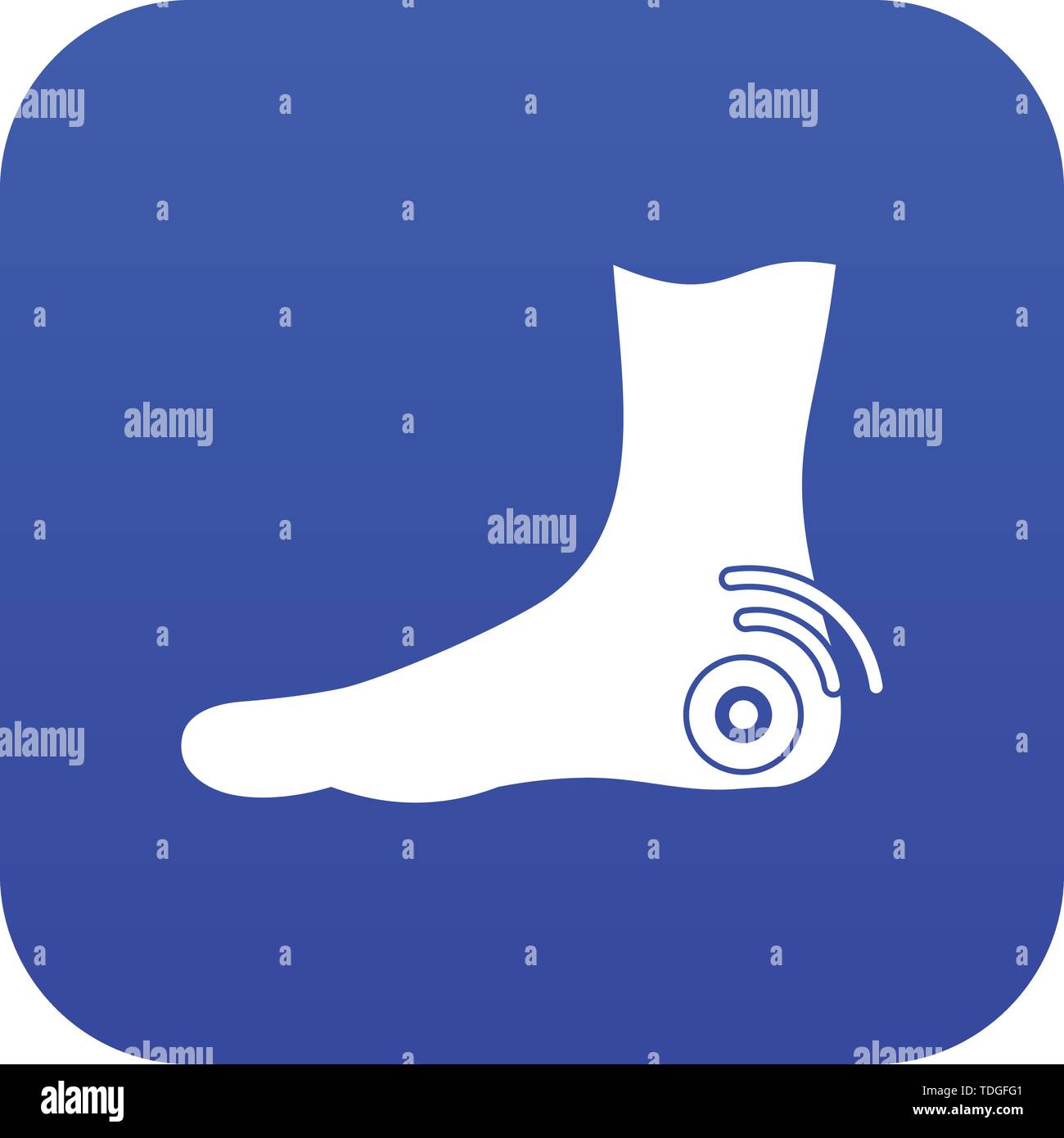 Foot heel icon digital blue Stock Vector Image & Art - Alamy