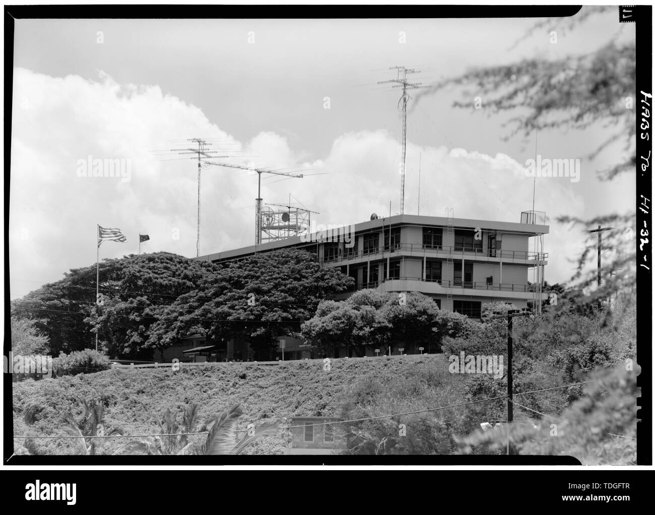 NORTHWEST (FRONT) and SOUTHWEST (SIDE) ELEVATIONS - U.S. Naval Base ...