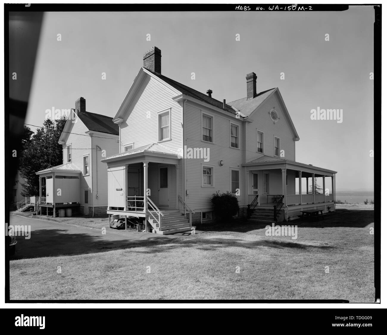 NORTHWEST AND NORTHEAST (REAR) SIDES, TAKEN FROM NORTHEAST 8' x 10' neg ...