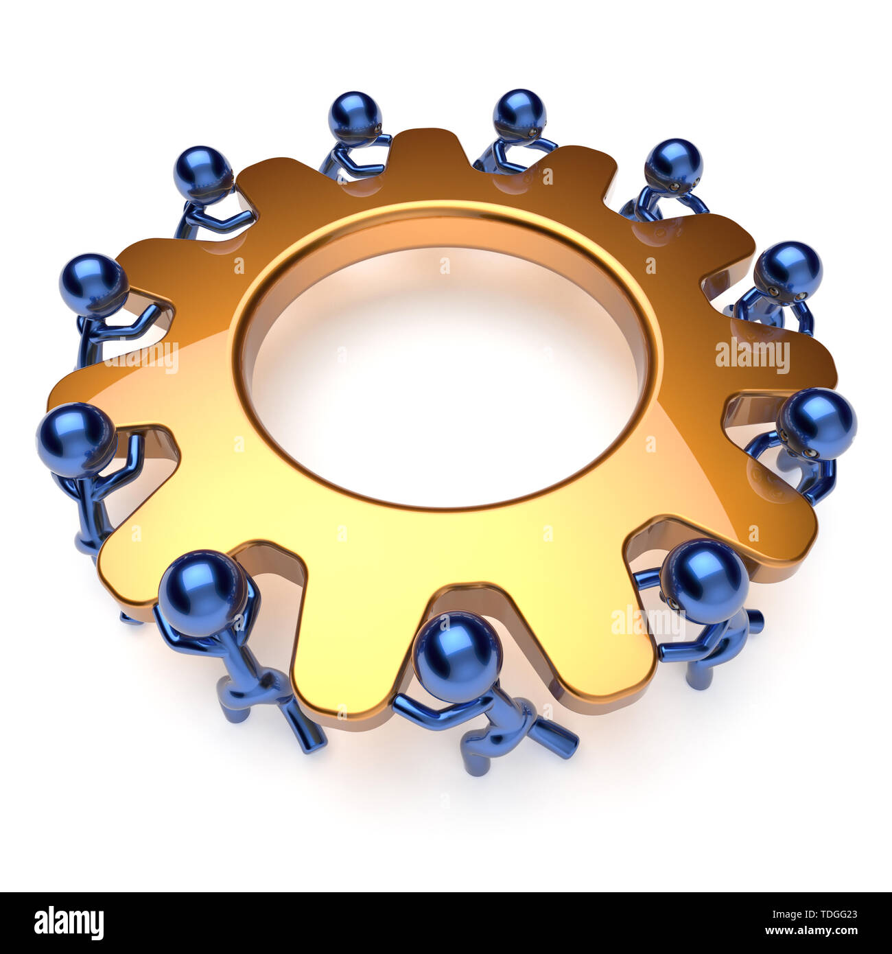 Partnership Business Unity Process Workers High Resolution Stock ...
