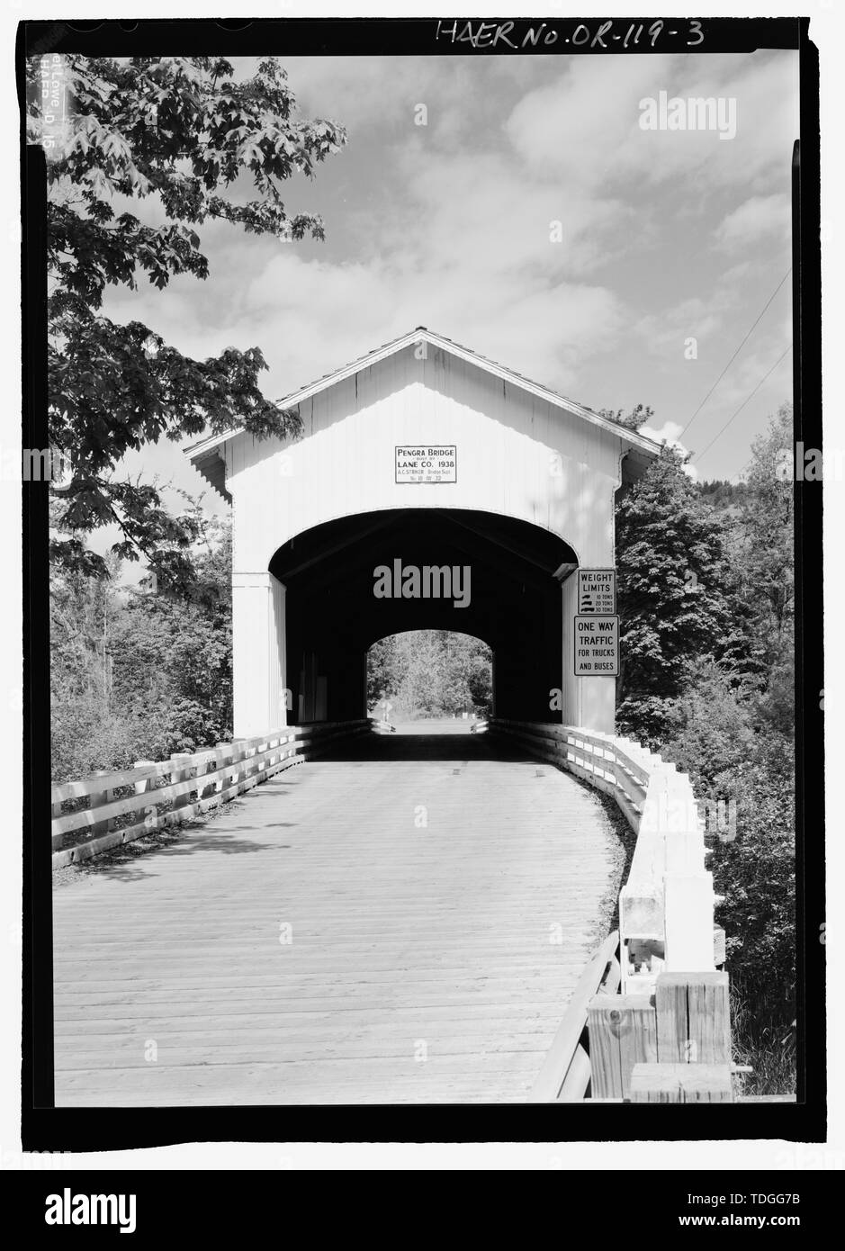 NORTHWEST BY 305 DEGREES, SOUTHEAST PORTAL ELEVATION - Pengra Bridge ...