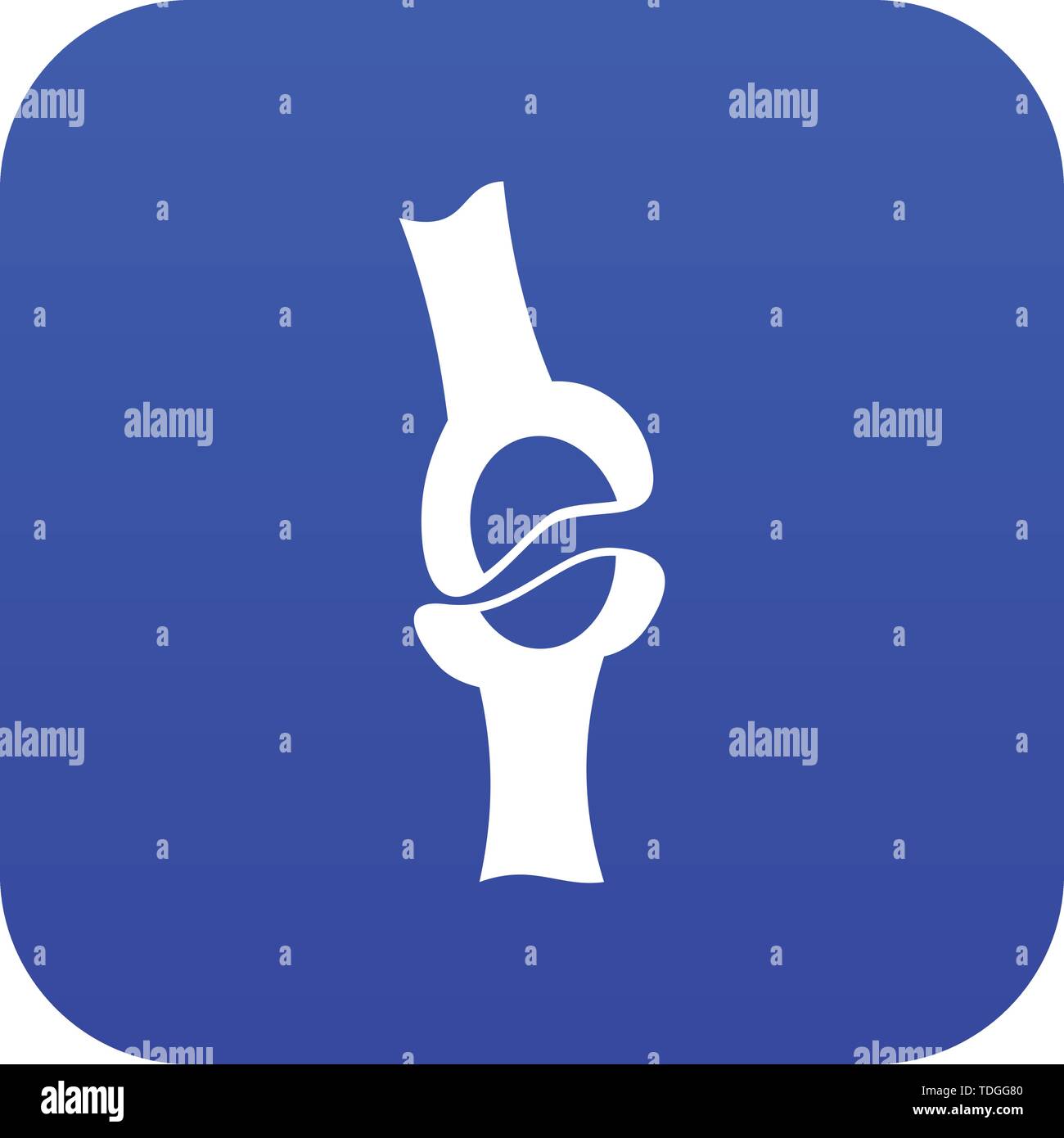 Knee joint icon digital blue Stock Vector Image & Art - Alamy