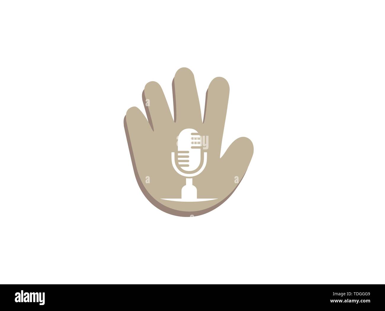 Hand mike Stock Vector Images - Alamy