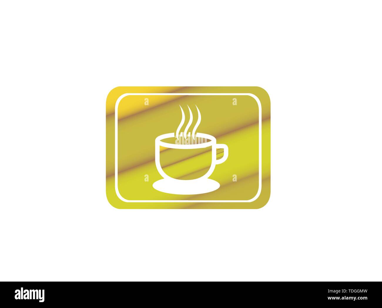 Big hot cup of cafe warm caffee logo design illustration Stock Vector ...