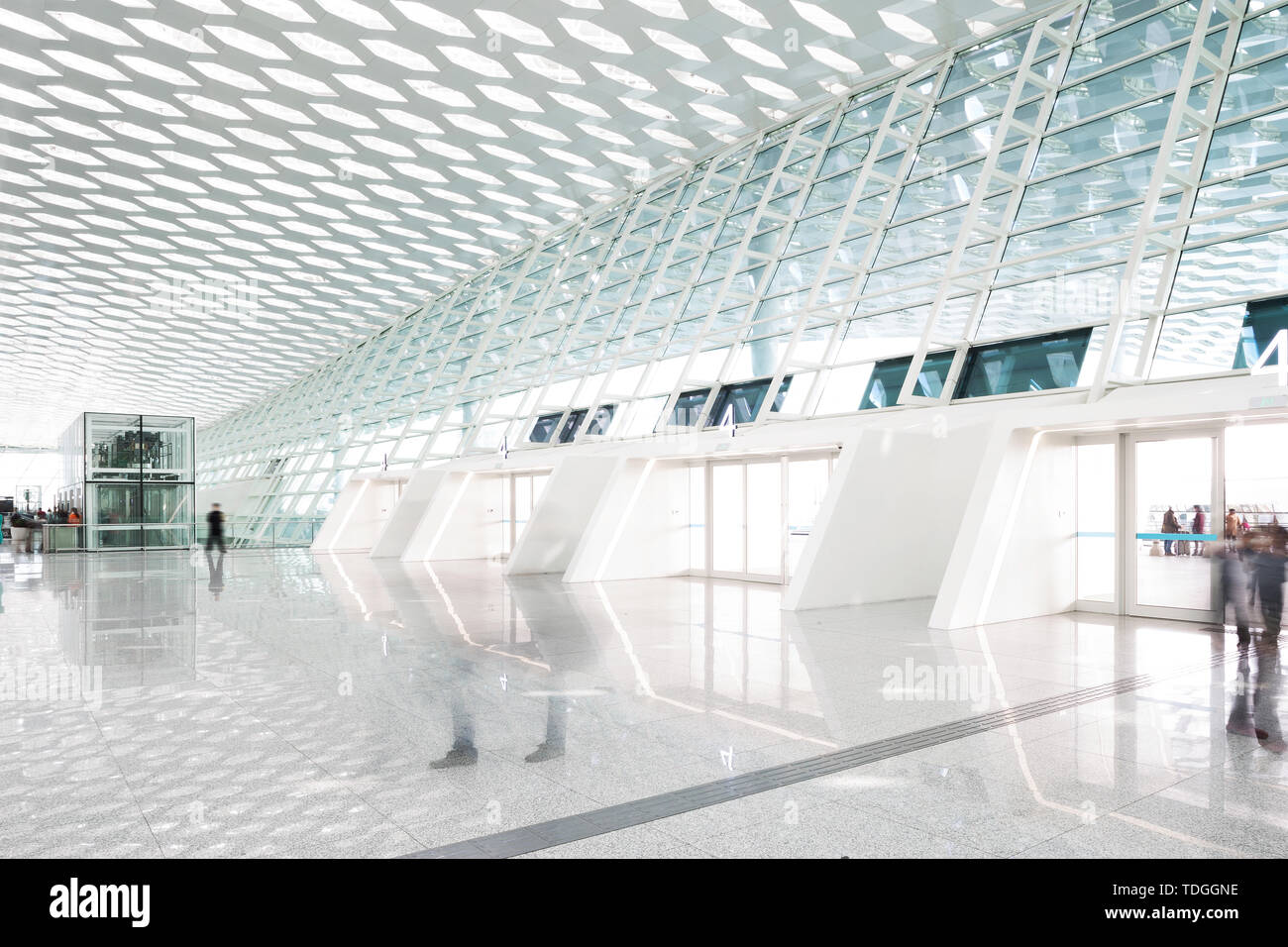 Hall of modern building Stock Photo - Alamy