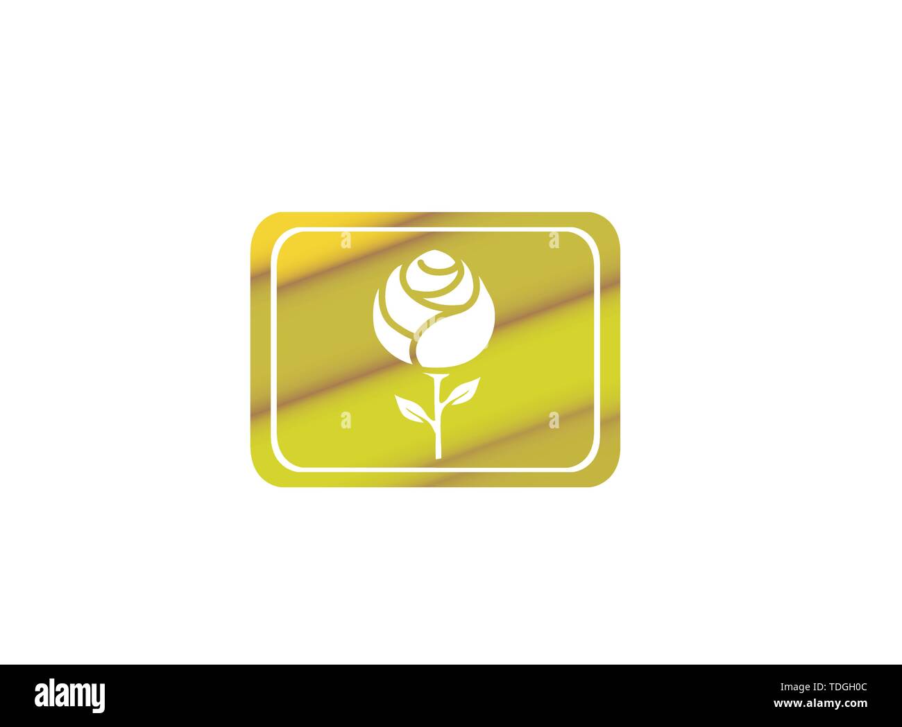 Rose with leaves and long leg flower in the shape for logo design ...