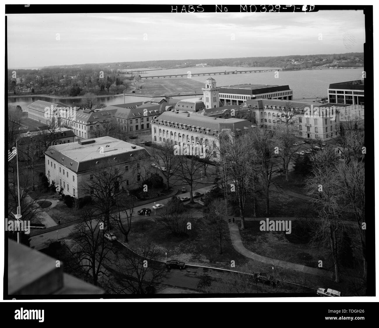 NORTHWEST FROM CHAPEL DOME SHOWING BUILDING NO. 118, SAMPSON, MAURY ...