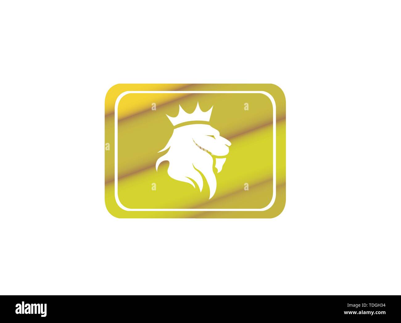 Rampant lion and crown Cut Out Stock Images & Pictures - Alamy