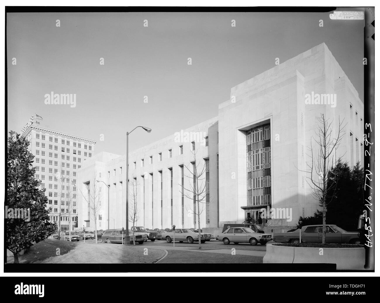 NORTHWEST FRONT FROM WEST - U.S. Post Office and Courthouse, Georgia ...