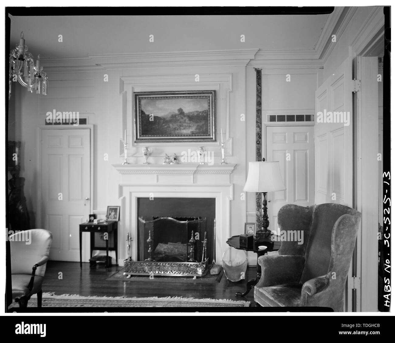 NORTHWEST ROOM, EAST WALL, SECOND FLOOR - Daniel E. Huger House, 34 ...