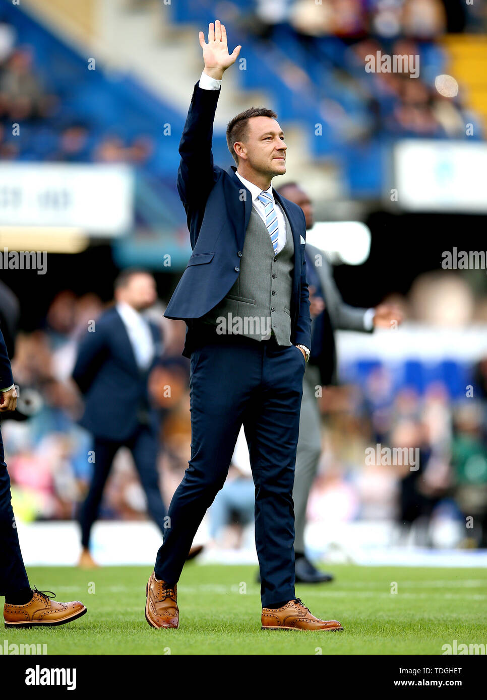 England's John Terry on the pitch ahead of the Soccer Aid match at ...