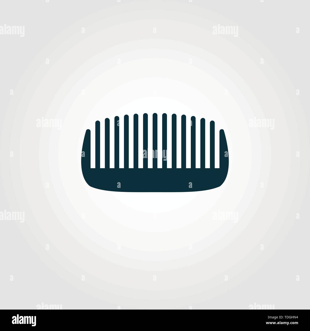 Beard Comb vector icon symbol. Creative sign from barber shop icons ...