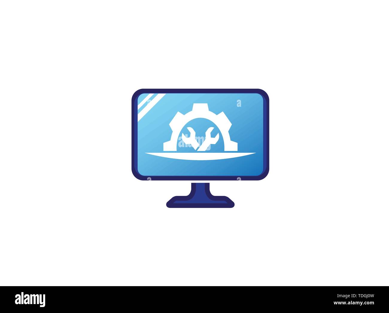 Tv in a car Stock Vector Images - Alamy