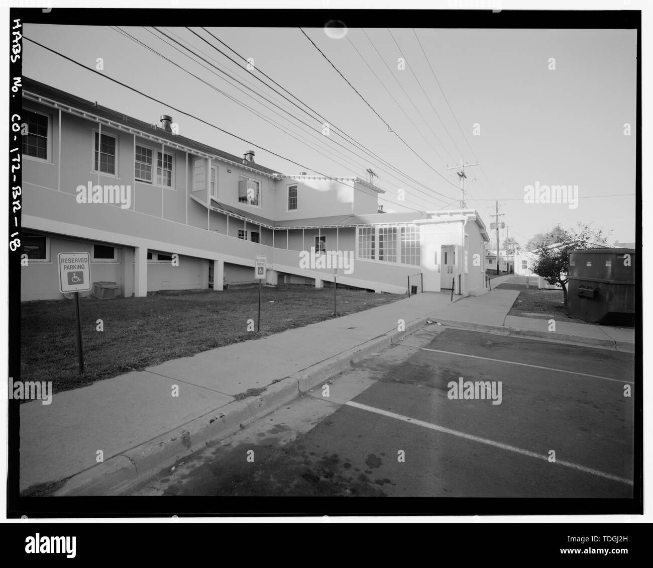 North side, eastern section, looking southwest at east ramp and ...