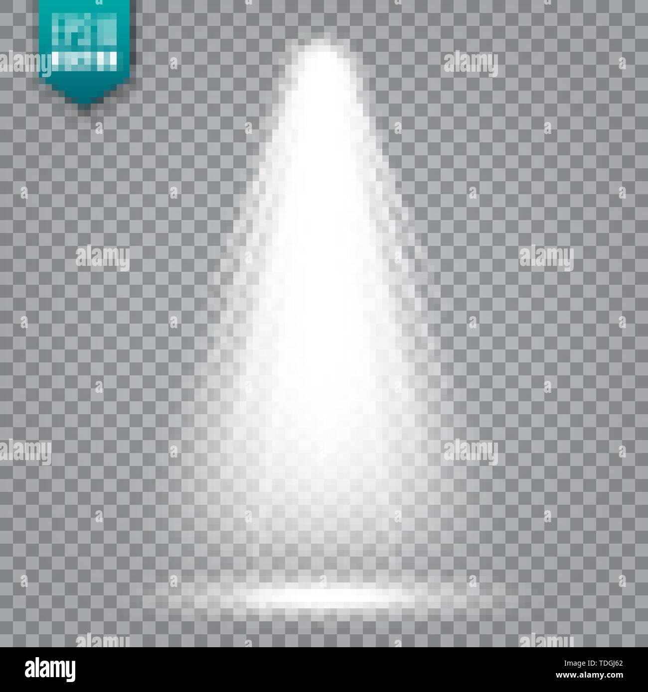 Vector spotlight. Bright light beam. Transparent realistic effect ...