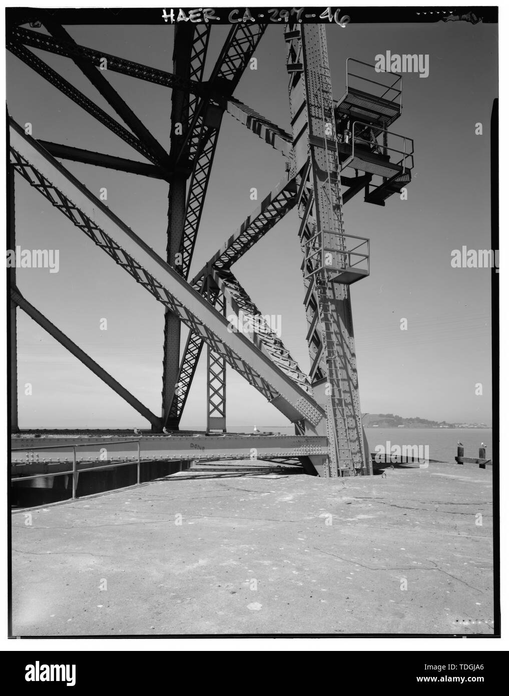 North-east corer of the base of the central pier. - Carquinez Bridge ...