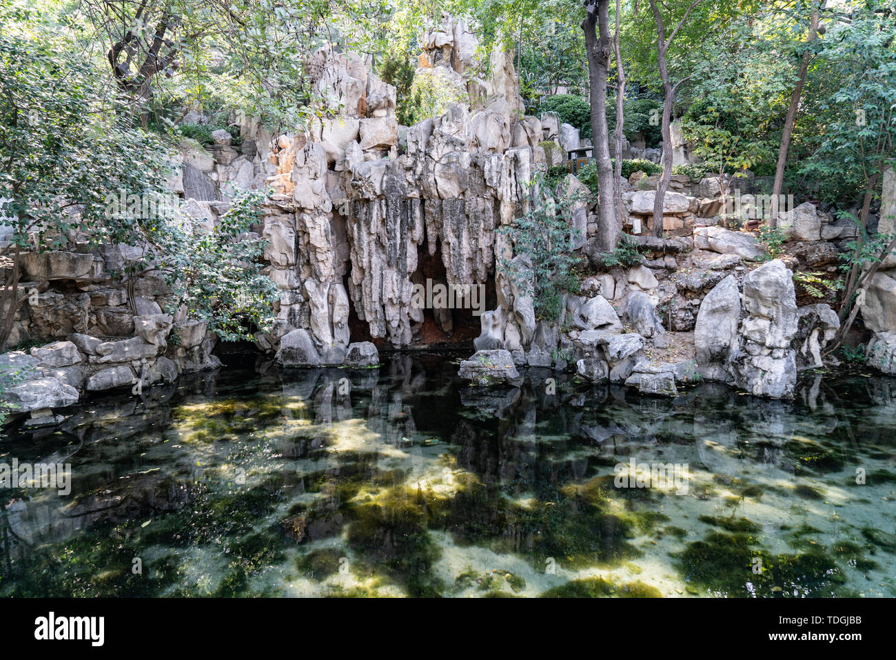 Black Tiger Spring Moat Park, Jinan, Shandong Province Stock Photo - Alamy