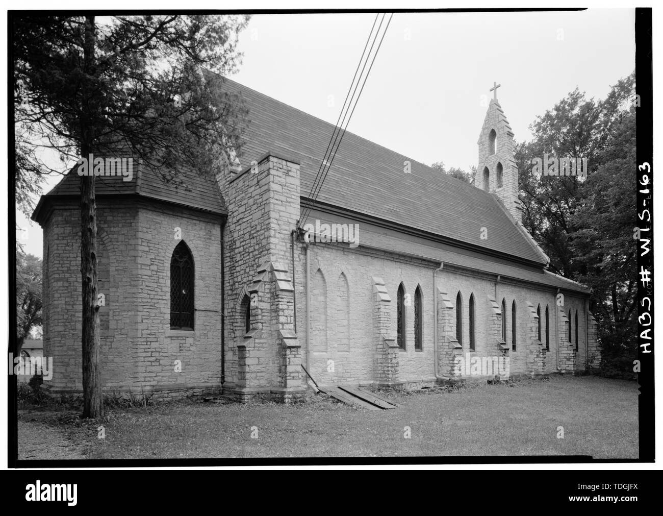 Northeast elevation and chancel (southeast end.) August 1960. Photo by ...
