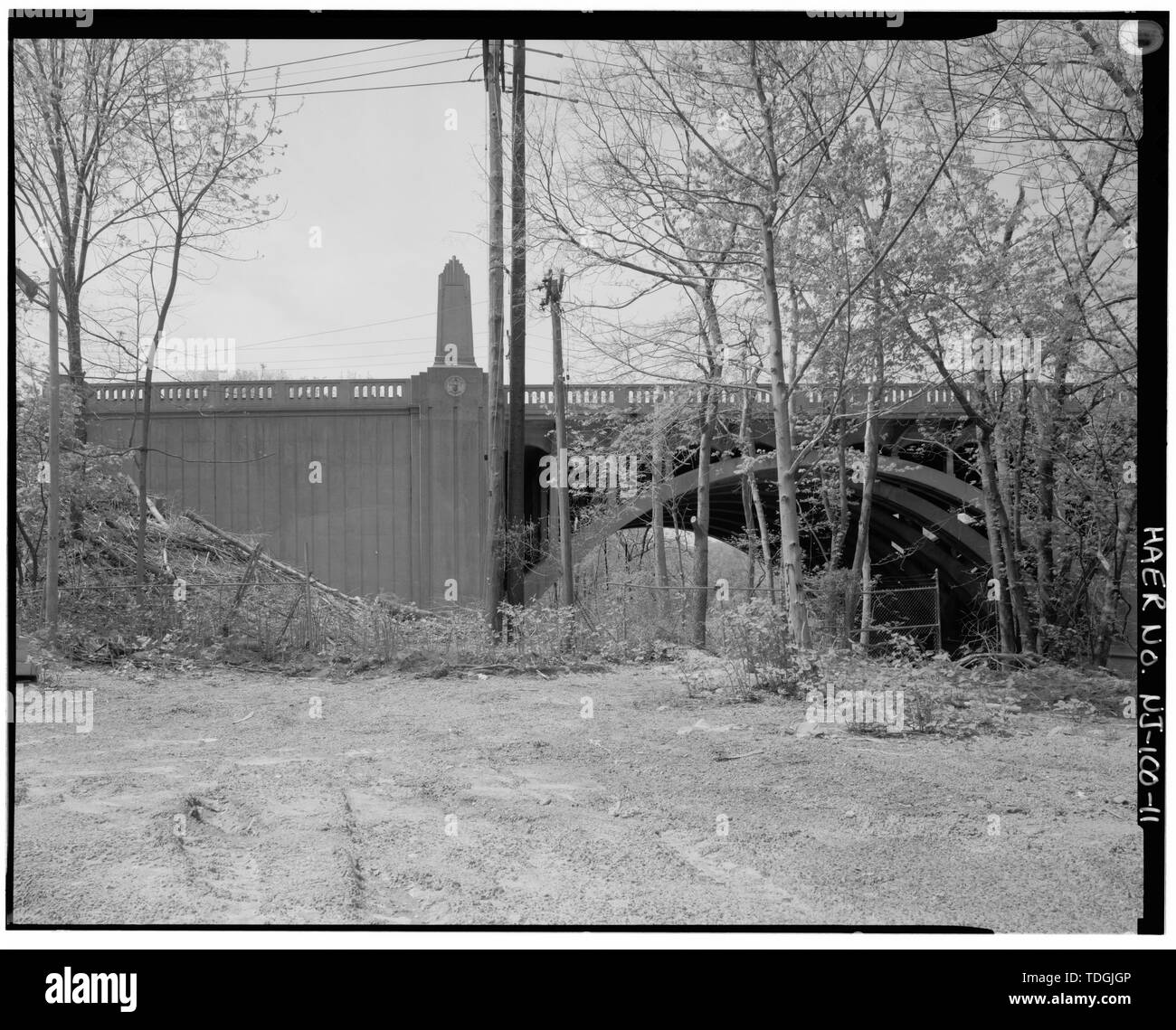 Northeast elevation, southeast abutment and end span. View to southwest ...