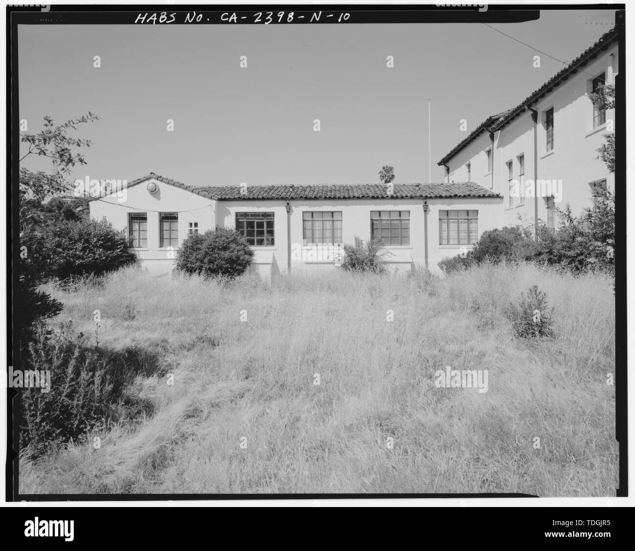 Northeast side, southeast wing, looking southwest. - Hamilton Field ...