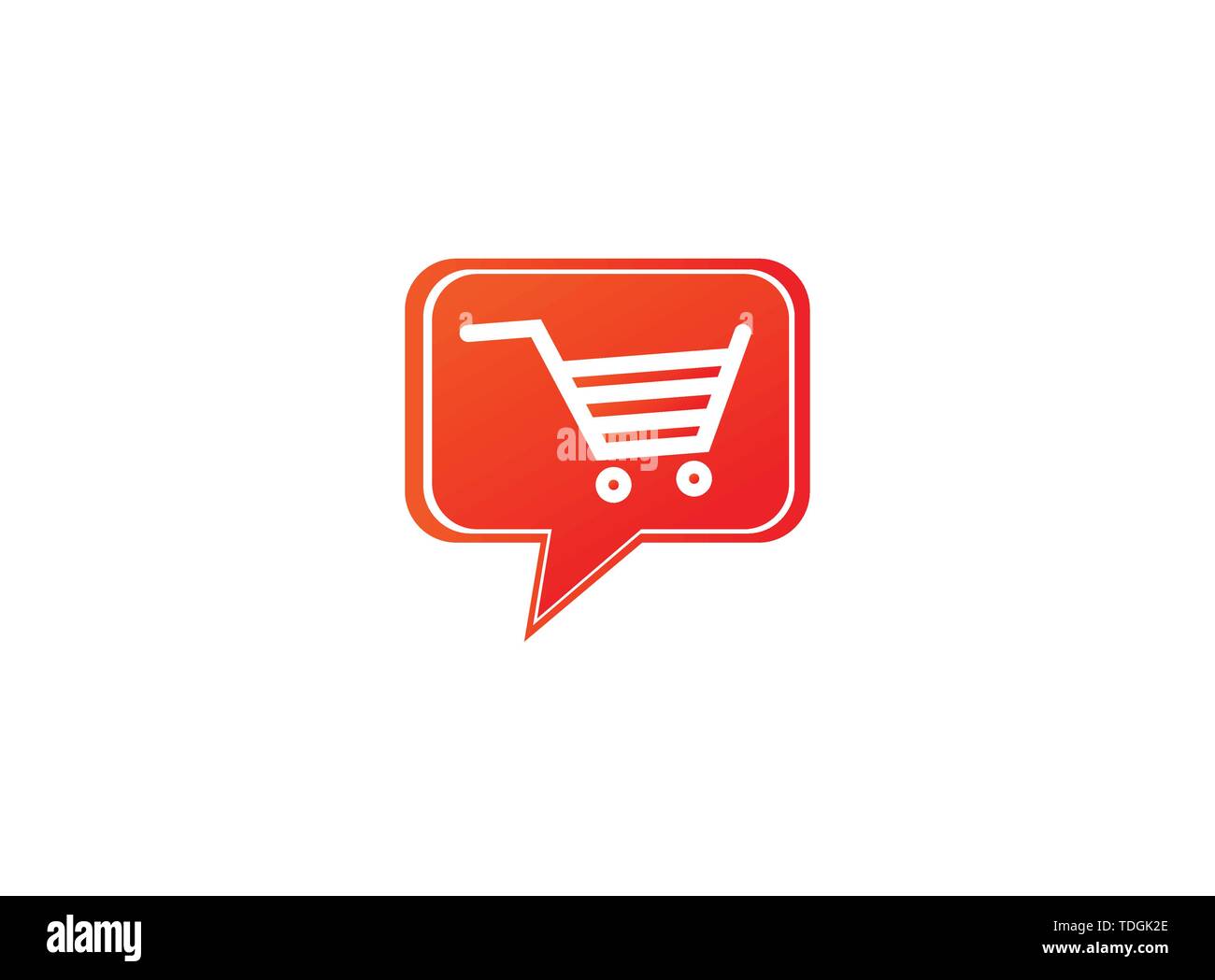 Cart for shopping symbol a shape online shop in market or store for ...