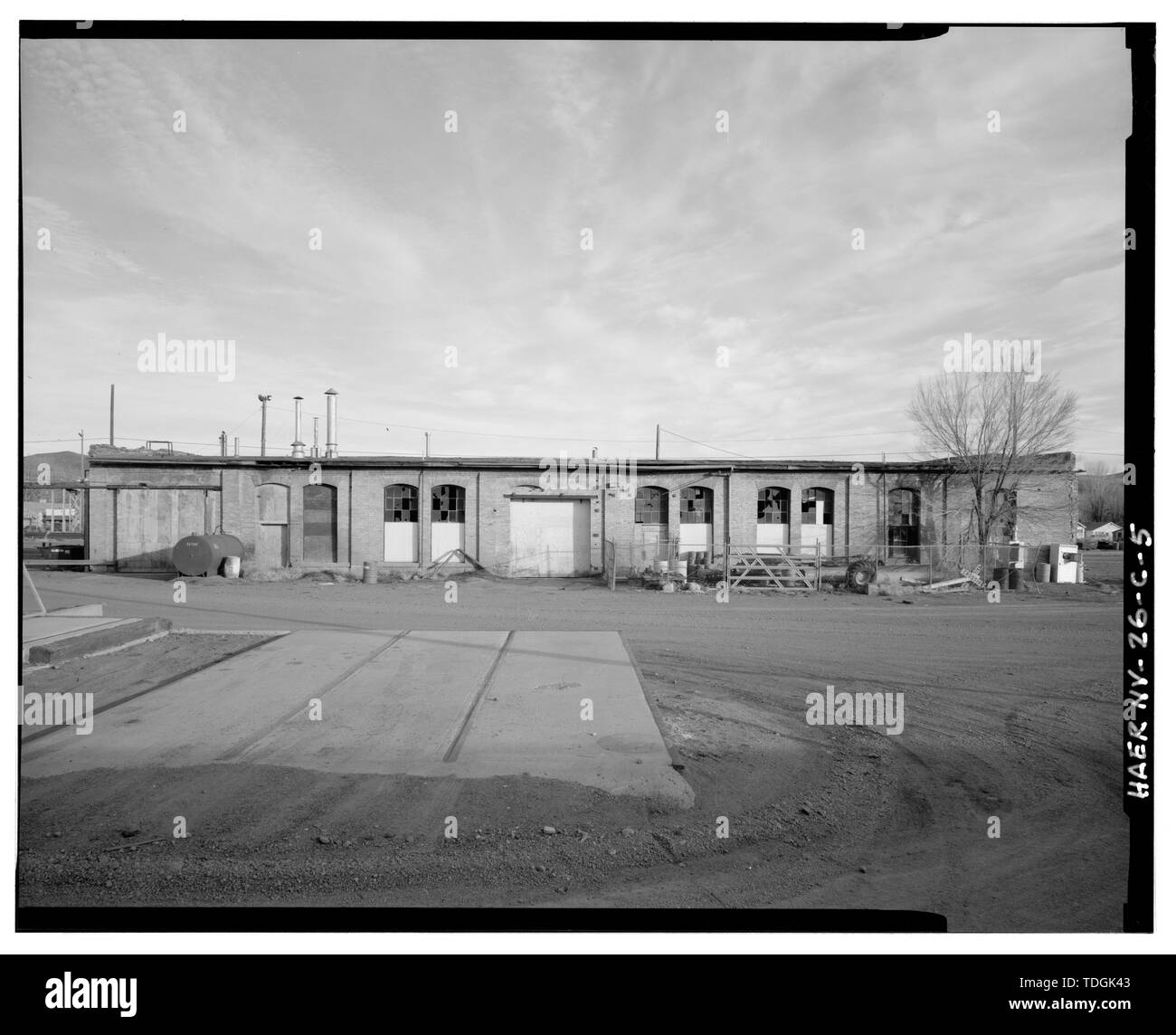Northwest elevation, Roundhouse Machine Shop Extension, Southern ...