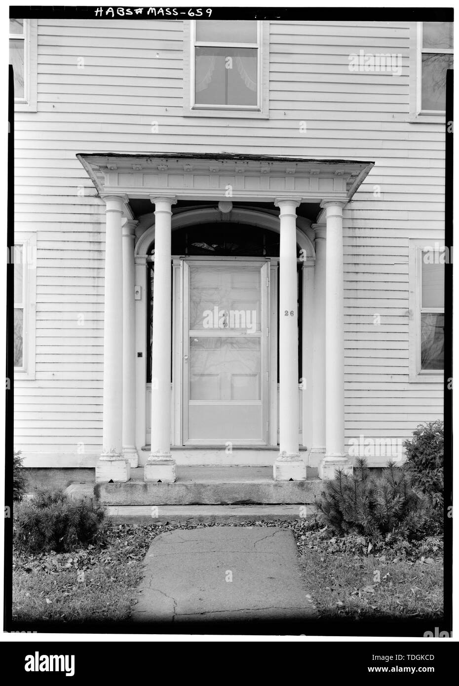 November 1959 DETAIL- MAIN ENTRANCE DOORWAY (EAST FRONT) - Isaac ...