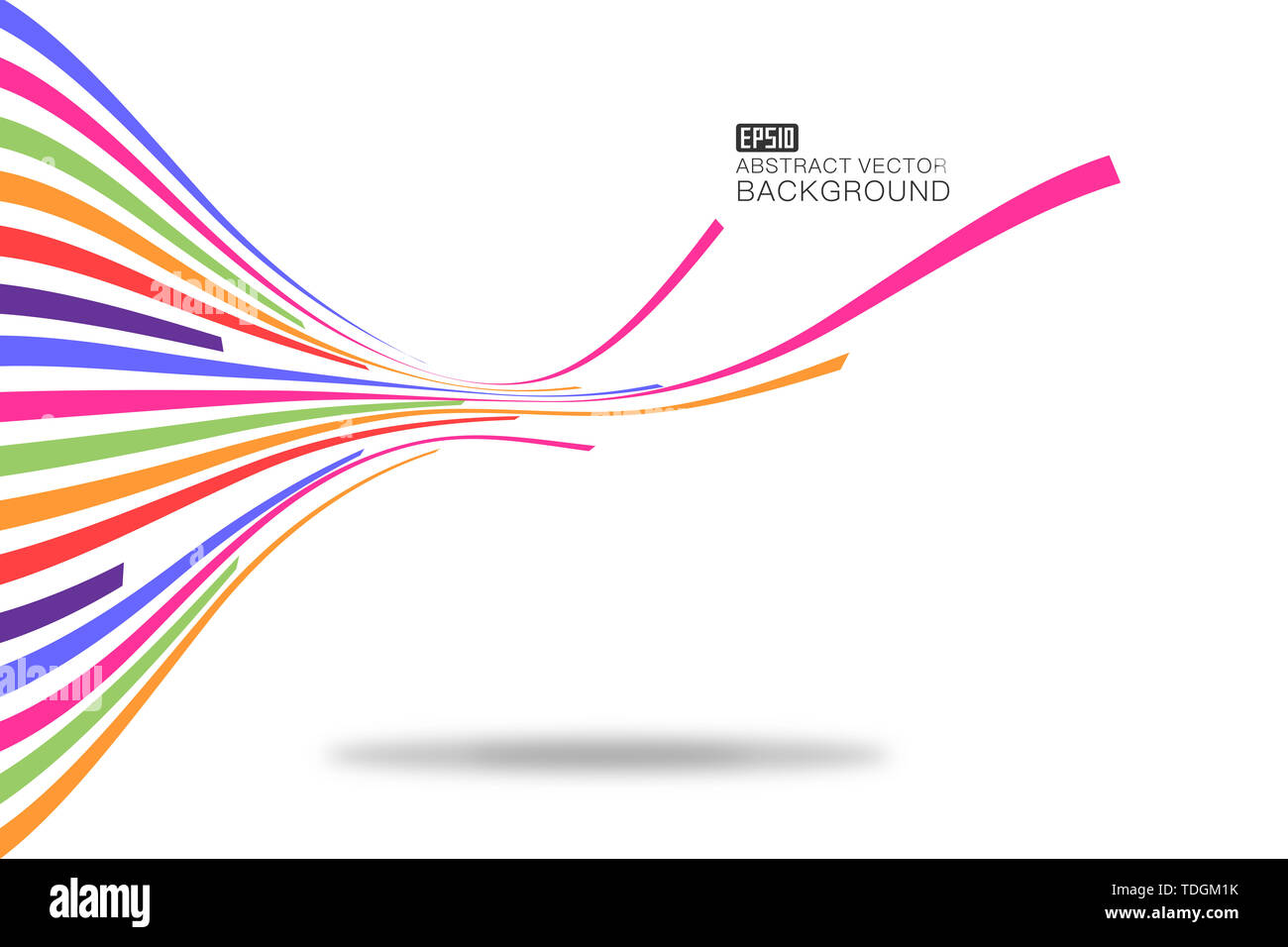 Color curves form glowing abstract background Stock Photo - Alamy