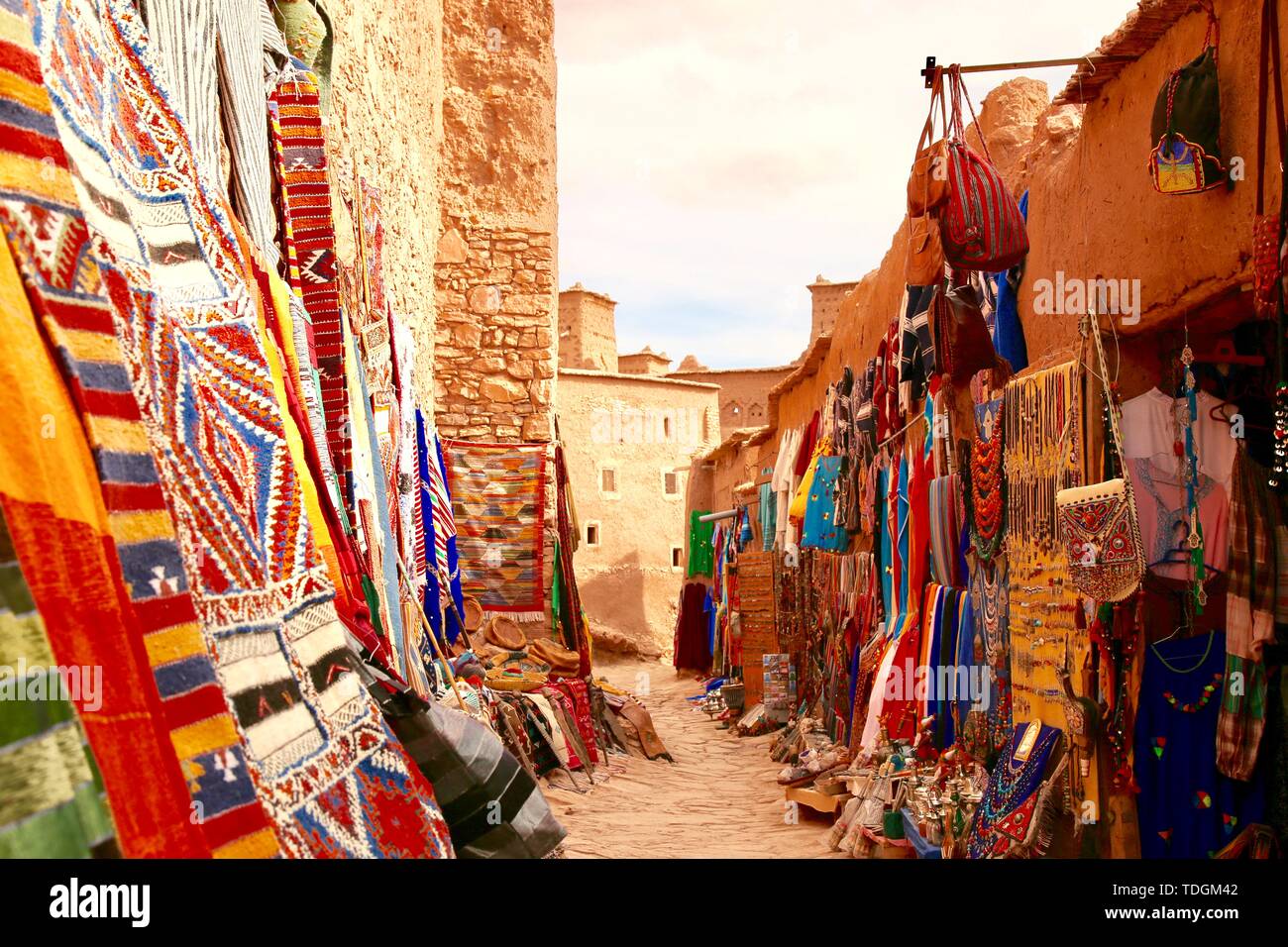 Moroccan street view Stock Photo - Alamy