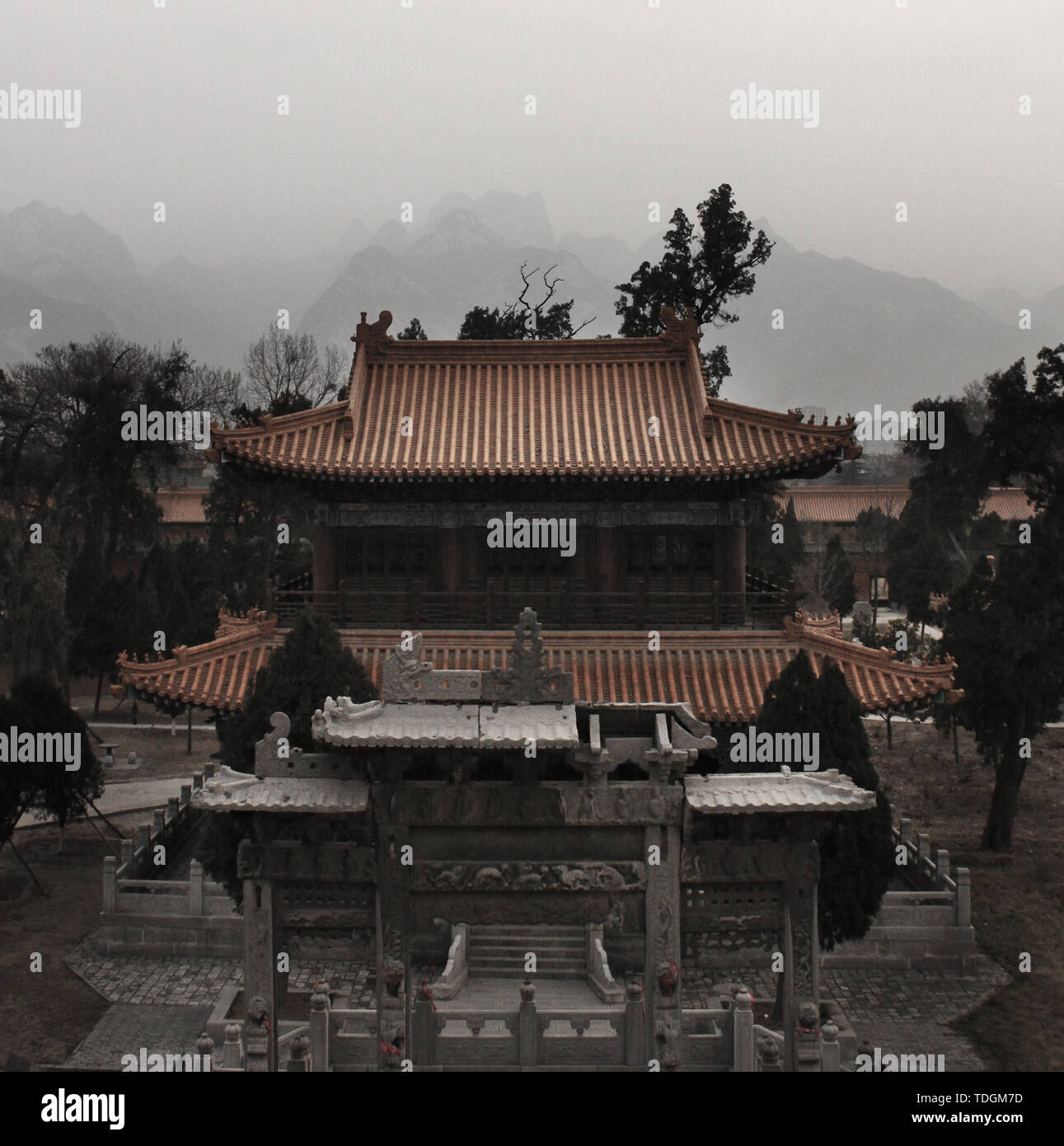 Ancient Architecture Xiyue Temple, Shaanxi Stock Photo - Alamy
