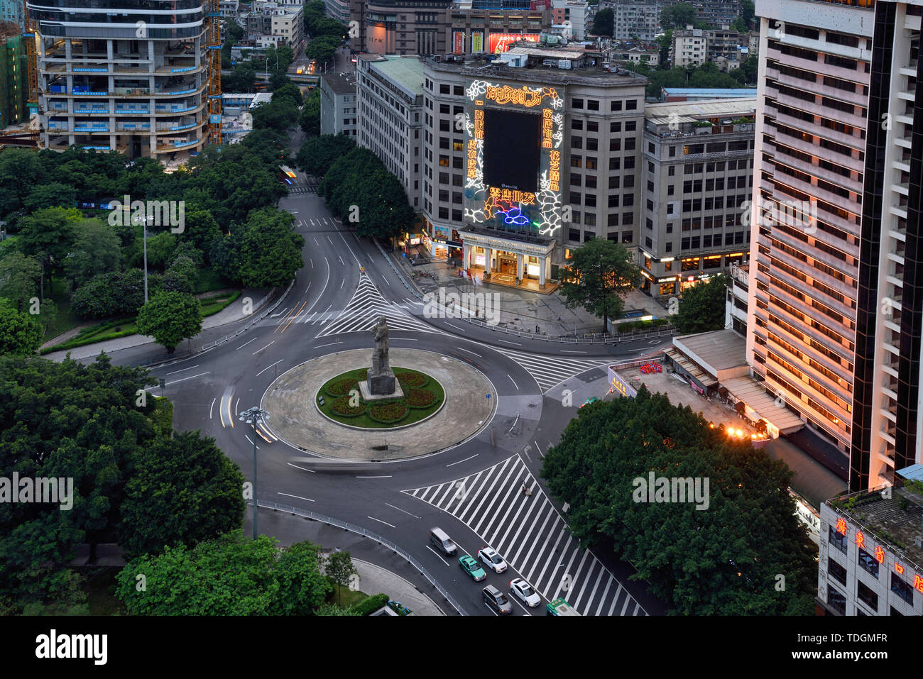 Night view of Haizhu Plaza, Guangzhou Stock Photo - Alamy