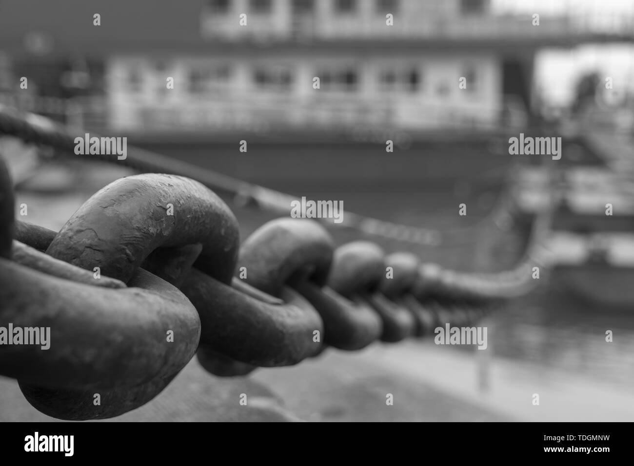 Two cable Black and White Stock Photos & Images - Alamy