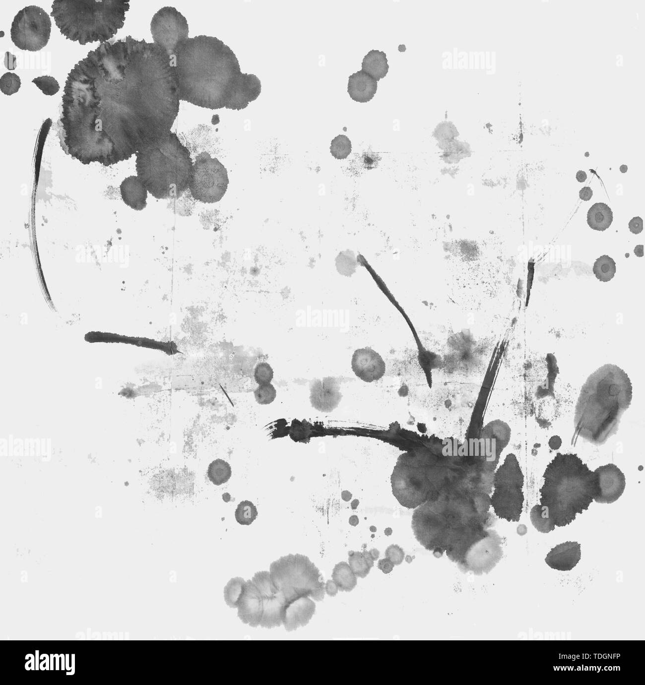Ink brush strokes abstract Black and White Stock Photos & Images - Alamy