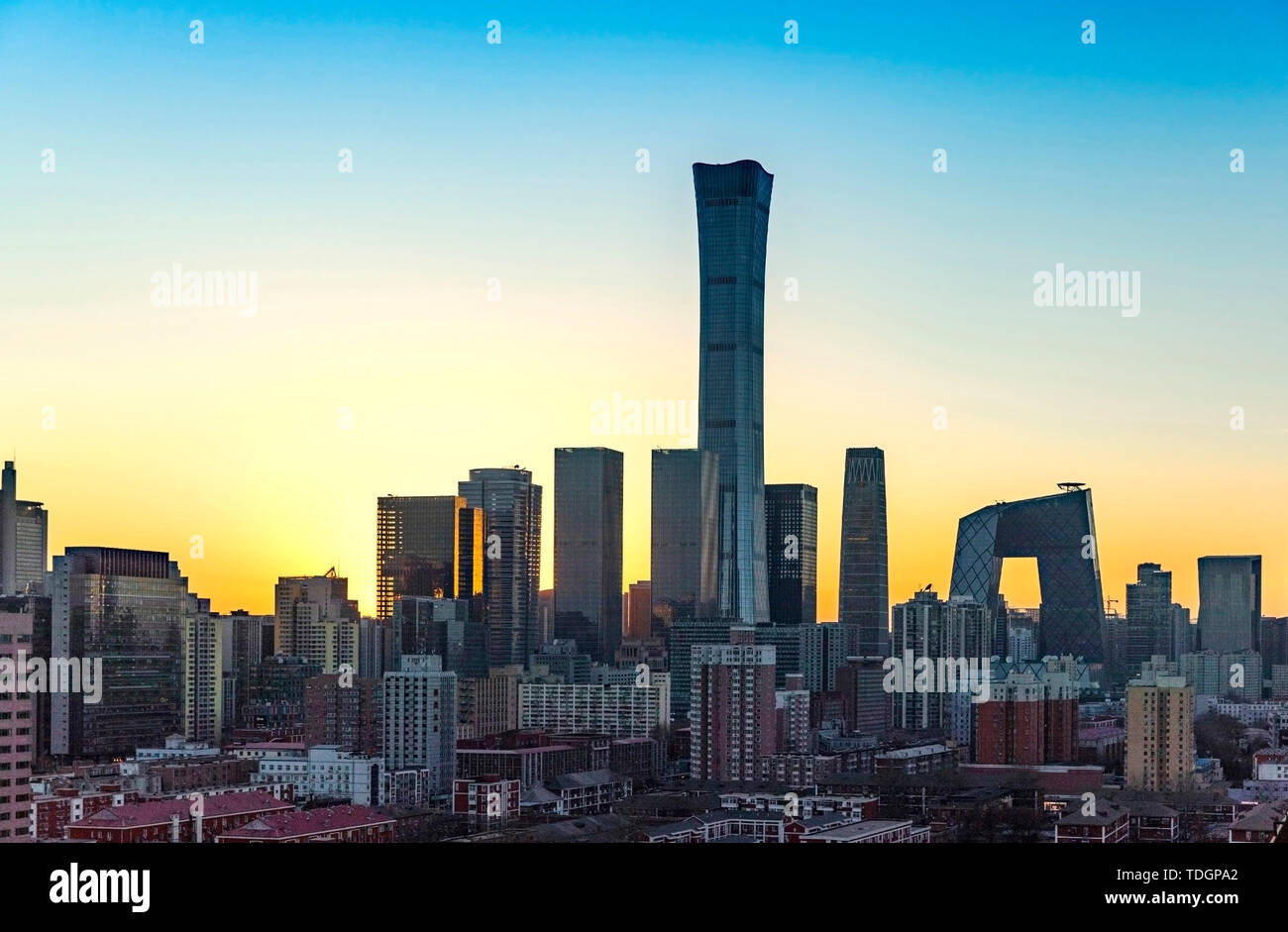 China Beijing Financial Center, International Trade Circle Stock Photo ...