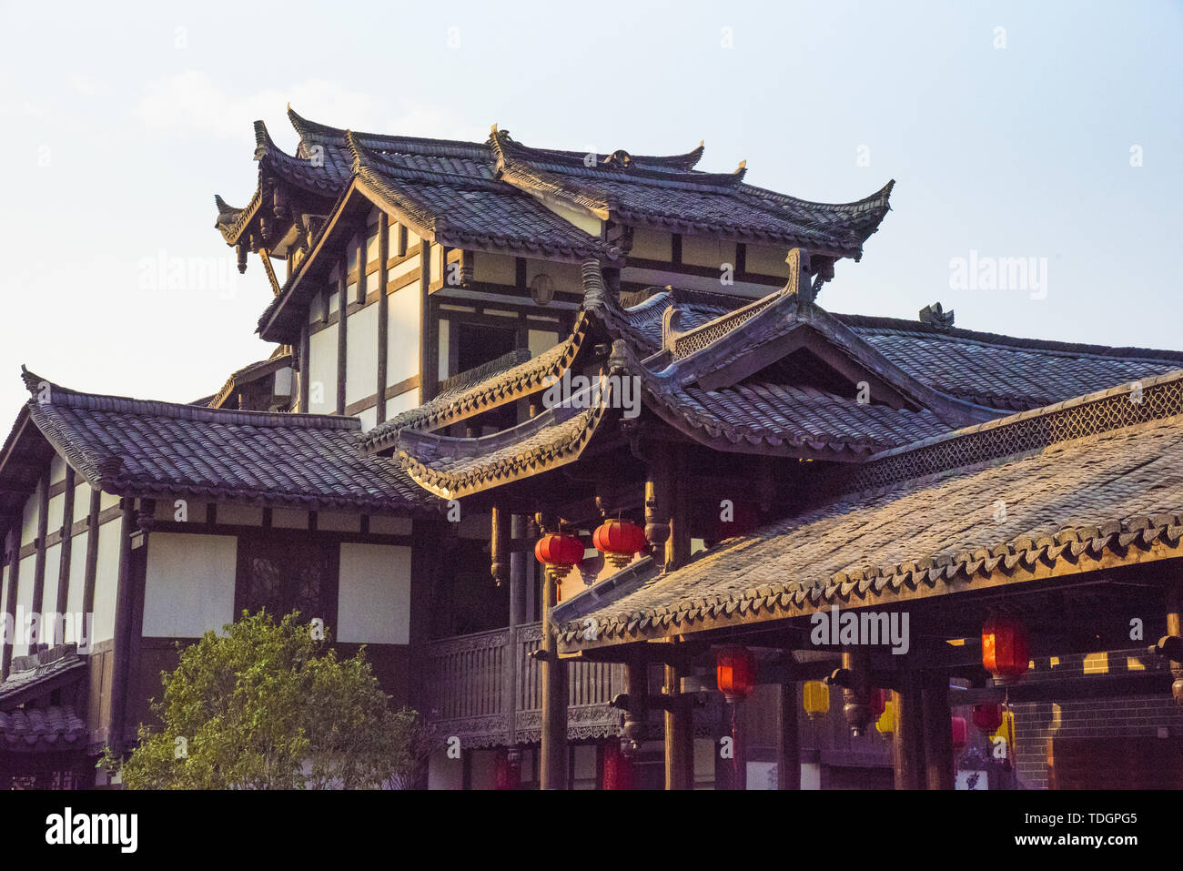 Construction of Hakka town in Gankeng, Shenzhen Stock Photo - Alamy