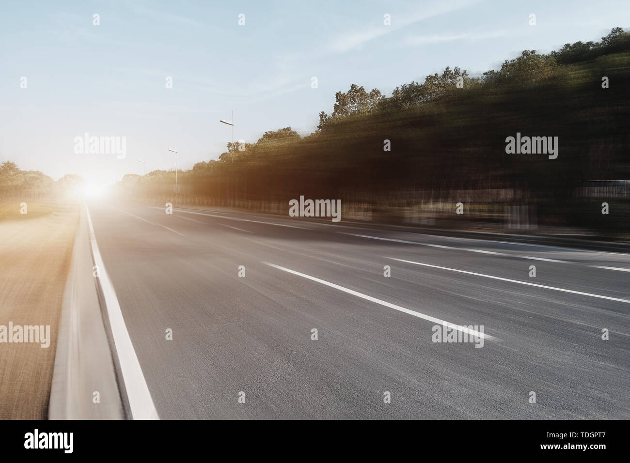 Modern urban fast road Stock Photo - Alamy