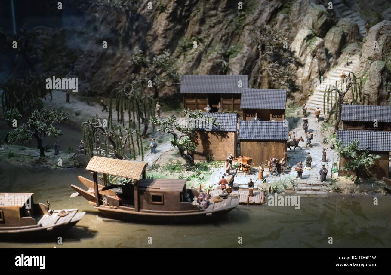 Hangzhou monastery model Stock Photo - Alamy