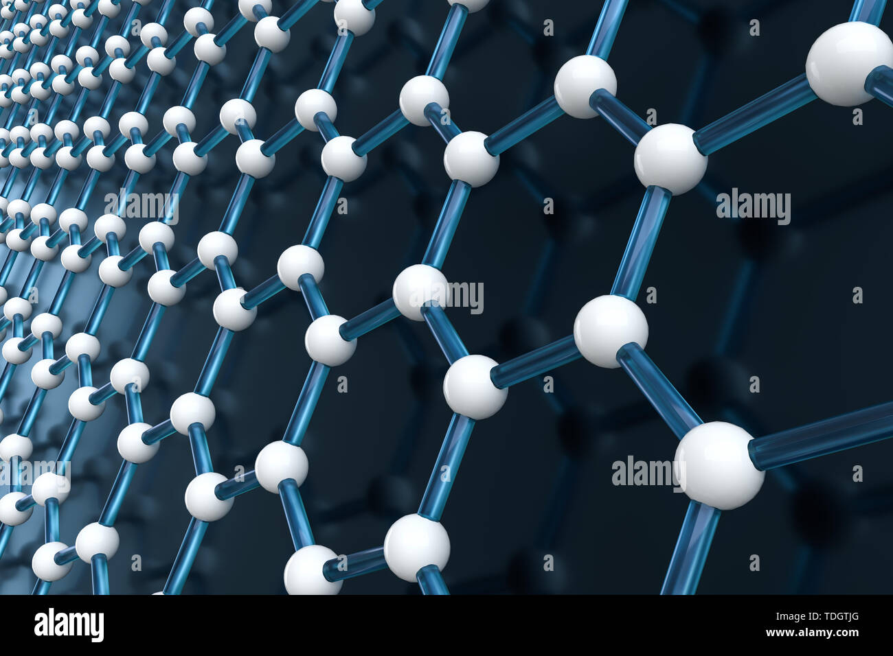 Hexagon arrangement structure, three-dimensional rendering Stock Photo ...