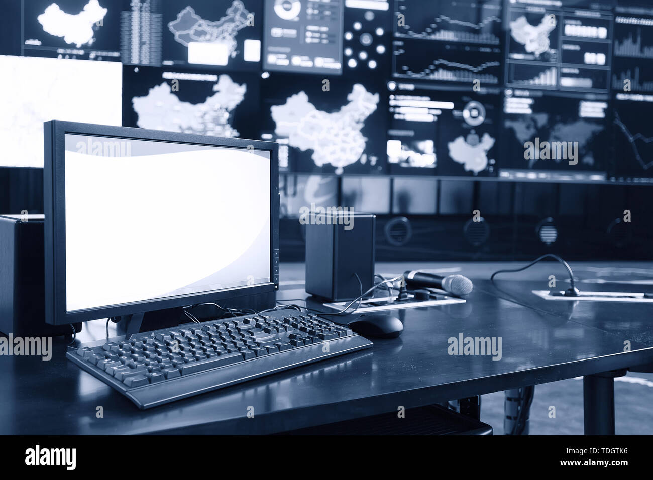 Modern business information center Stock Photo - Alamy