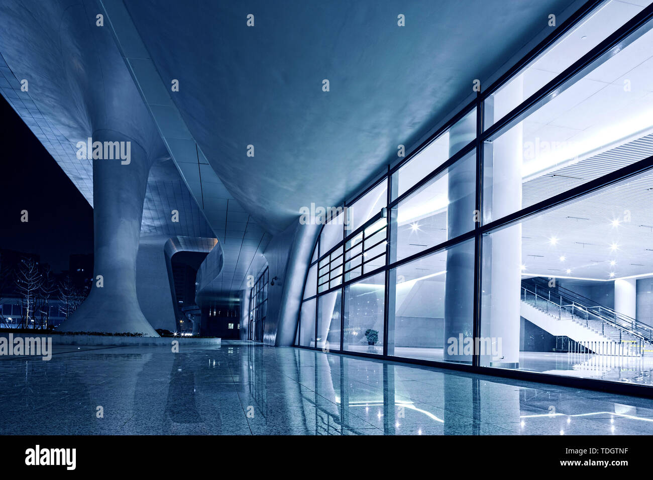 Interior of modern building Stock Photo - Alamy