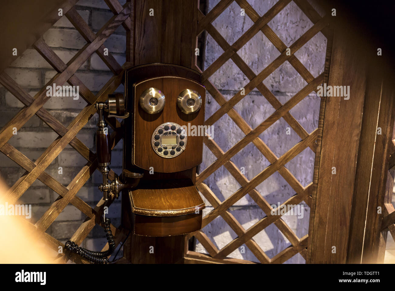 Antique phone booth Stock Photo - Alamy