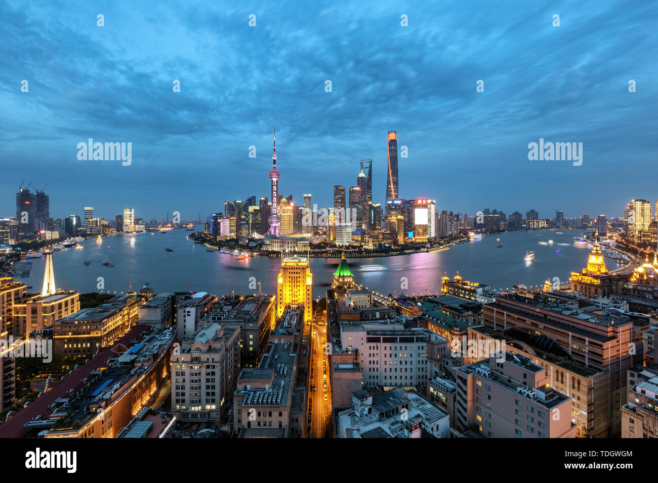 Shanghai Bund City Scenery Stock Photo - Alamy