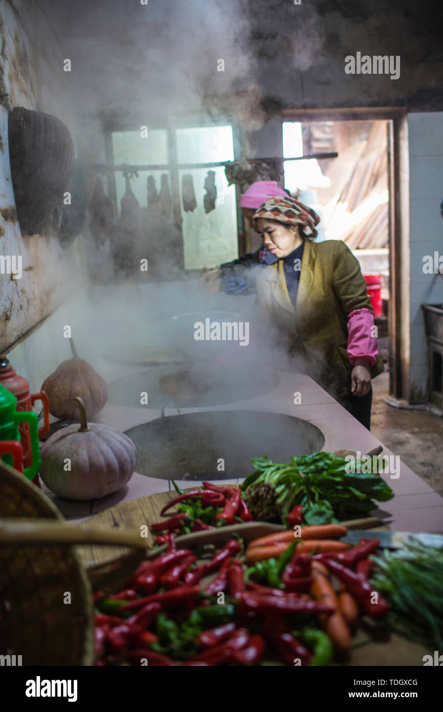 The cook and the fireman Stock Photo - Alamy