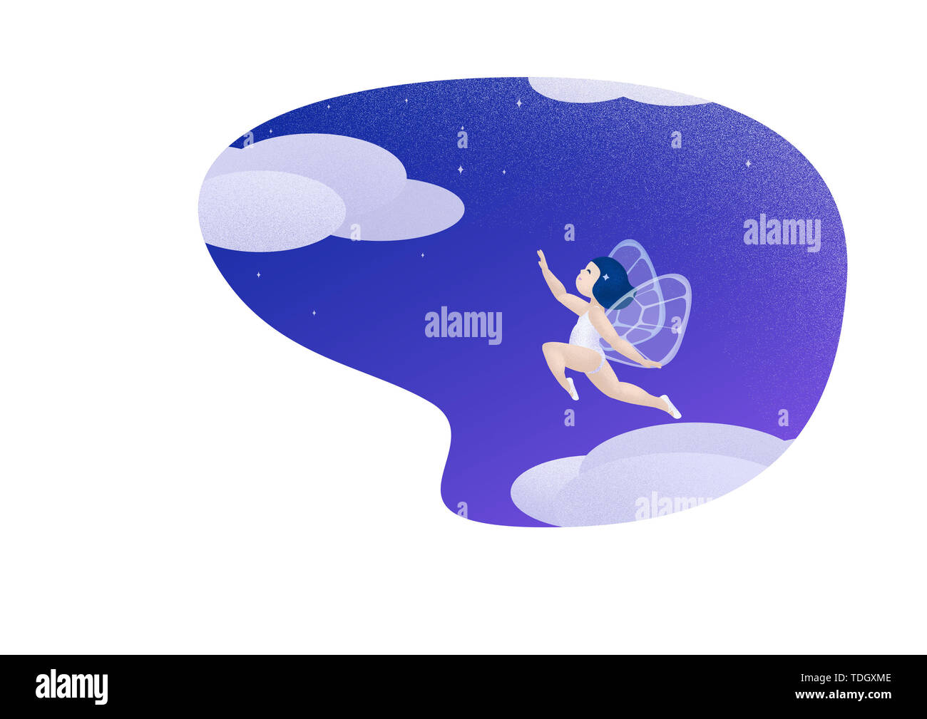 Night starry sky floating clouds hi-res stock photography and images ...