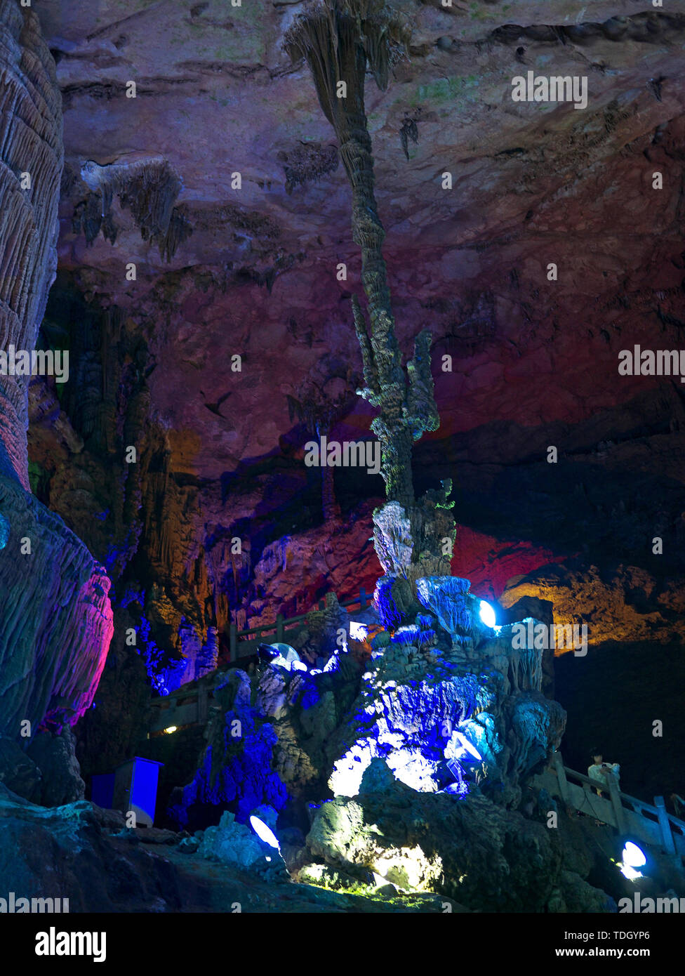 Landscape of Yinzi rock karst cave in Guilin Stock Photo - Alamy