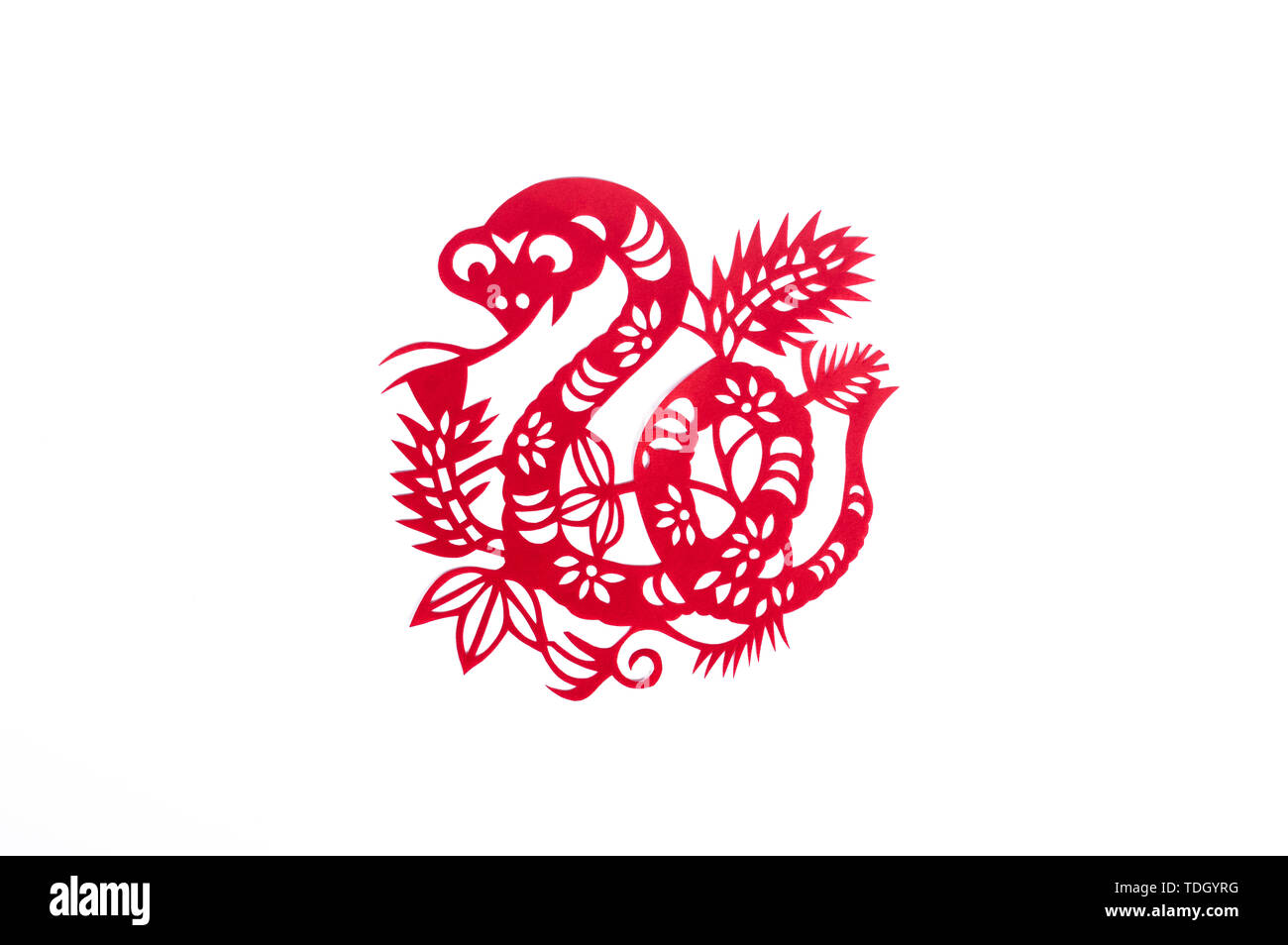 Chinese traditional paper-cut style zodiac pattern Stock Photo - Alamy