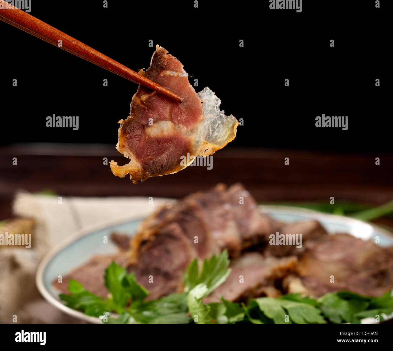 Beef brine, spiced beef Stock Photo - Alamy