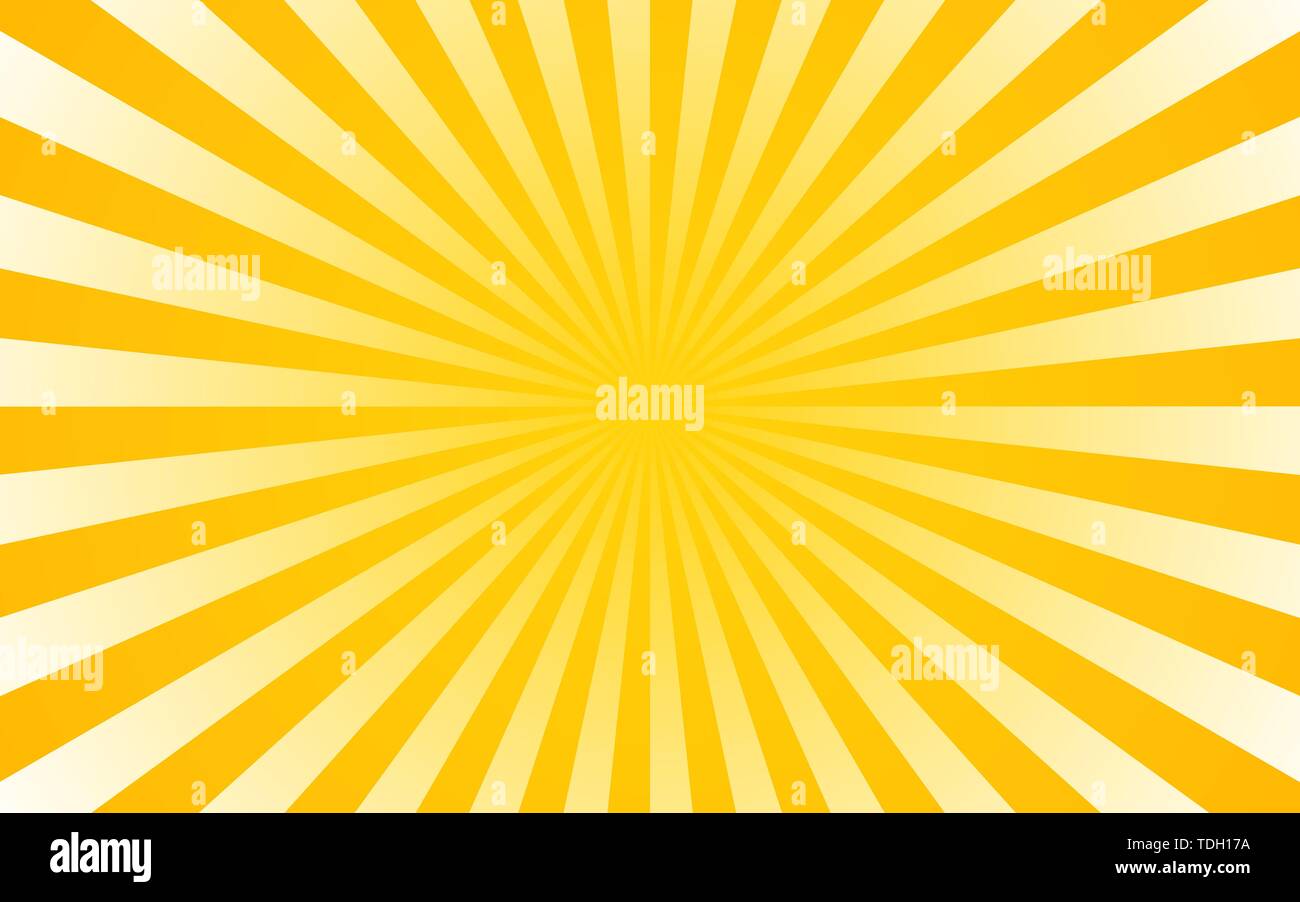 Sun Rays Retro Sunburst Background Vector Illustration Stock Vector